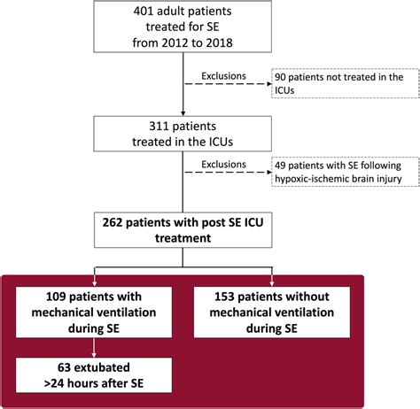 Flow Chart Icu Intensive Care Unit Se Status Epilepticus Download