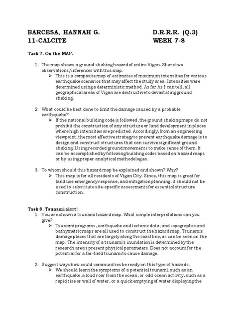 Drrr Week7 8 Pdf Tsunami Earthquakes