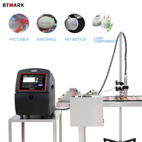BTMARK Industrial Conveyor Expiry Date Batch Code Printer Printing Automatic Continuous Clean