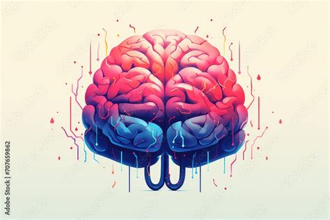 3d Brain Vector Icon Mind Illustrate Neuron Connections Crucial In Neurology And Cognition