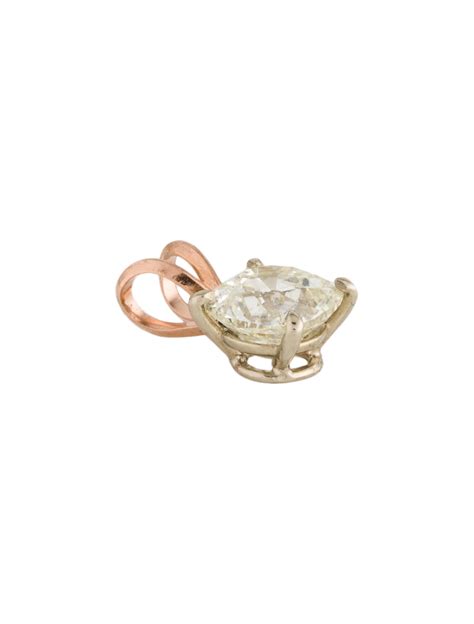 Pendant 14k Two Tone Diamond Pendant Pendant Necklace Necklaces