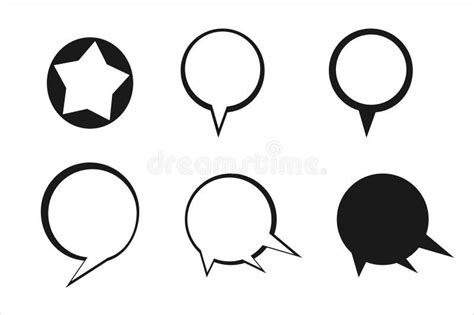 Minimalist Speech Bubbles Geometric Communication Icons & Vector Graphics Stock Illustration ...