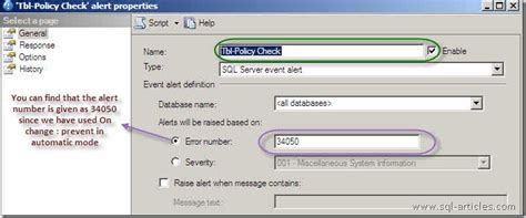 configuring alerts to notify policy deviations in policy based
