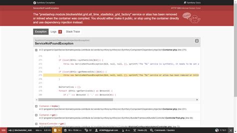 Blockwishlist V201 Error In Statistics Page · Issue 26355 · Prestashopprestashop · Github