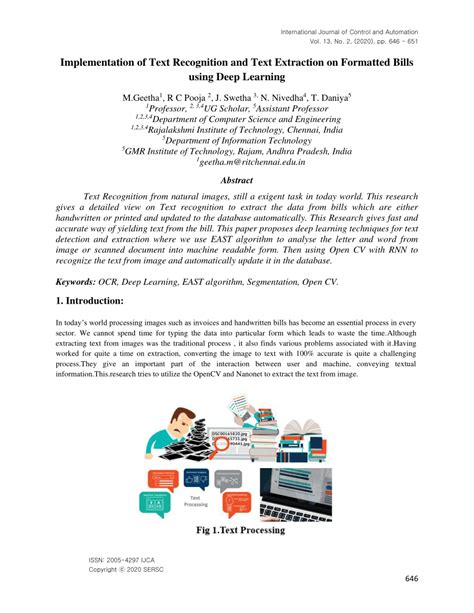 pdf implementation of text recognition and text extraction on