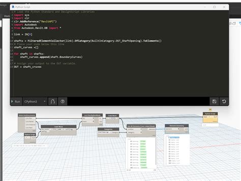 Shaft BoundaryCurves Revit Dynamo