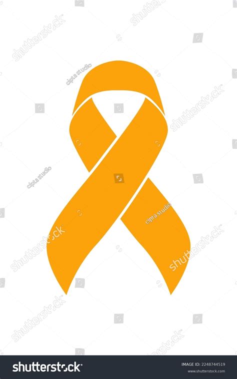 Vector Graphic Leukemia Cancer Ribbon On Stock Vector Royalty Free