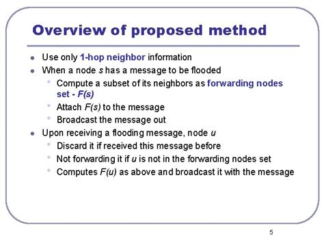 a distributed and efficient flooding scheme using 1