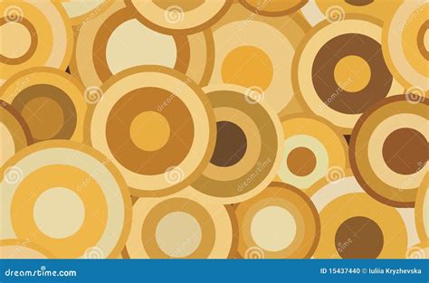 Retro Seamless Abstract Texture With Circles Stock Illustration Illustration Of Shade Retro