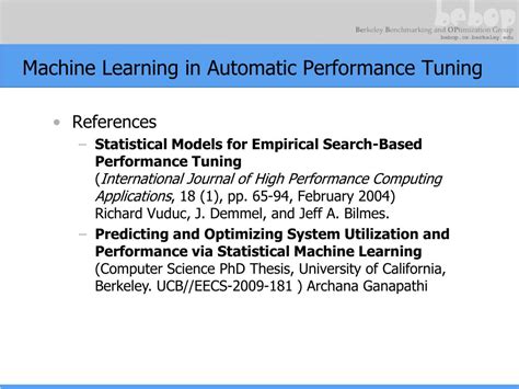 Ppt Automatic Performance Tuning And Sparse Matrix Vector