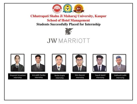 Divyanshi Srivastava On Linkedin Industrialtraining Hotelmanagement Jwmarriott Csmju Bhmct