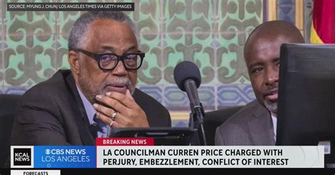 La Councilman Curren Price Charged With 10 Counts Of Embezzlement