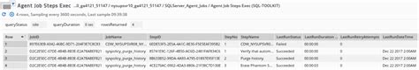 geneos how to query sql server agent jobs support itrs group