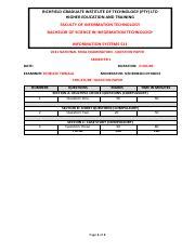 Information Systems Pdf RICHFIELD GRADUATE INSTITUTE OF TECHNOLOGY PTY LTD HIGHER