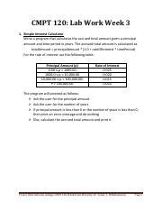 CMPT Week LabWork Yonas Pdf CMPT Lab Work Week Simple Interest Calculator Write