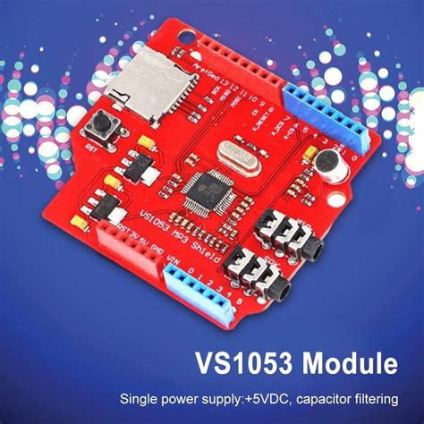 Vs1053 Mp3 Module Development Board With Amplifier Decoder Board Spi Interface Onboard Recording