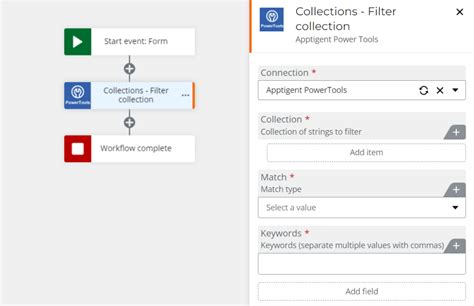 Filter Collection Function Powertools Workflow Automation Plugin