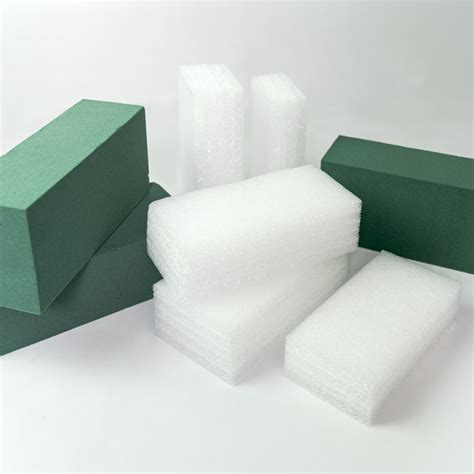 Flower Foam White Floral Sponge Pe Foam Wet Floral Foam Flower Sponge Span Gubahan Bunga