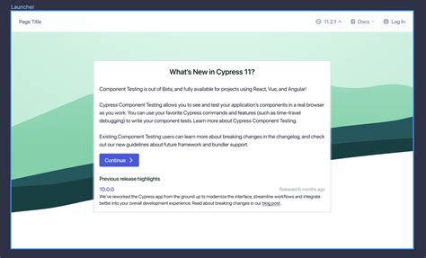 in app information about new releases · issue 24380 · cypress io