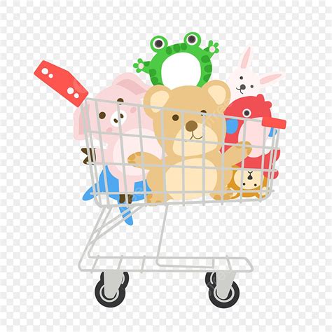 인형으로 가득한 쇼핑 일러스트 카트 쇼핑 카트 클립 아트 도련님 인형 Png 일러스트 및 Psd 이미지 무료 다운로드 Pngtree