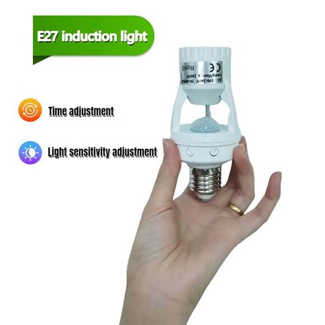 E27 Infrared Human Body Sensor Lamp Holder LED Sensor Switch Light Sports Detection Optical