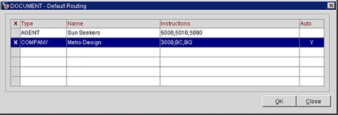 Attaching Default Routing Instructions To The Reservation