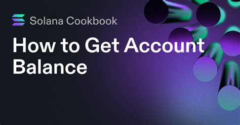 How To Get Account Balance Solana