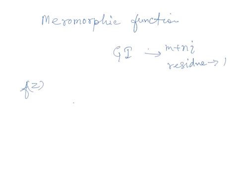 solved 6 construct a meromorphic function on the complex plane whose