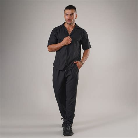 خرید و قیمت ست پیراهن و شلوار پارچه مراکشی خنک مشکی از غرفه مردان خوش پوش