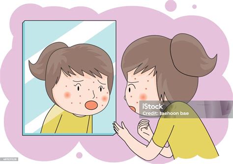 Stock Ilustrace Puberta Stáhnout Obrázek Nyní Adolescence Pojem Změna Pojem Lidské