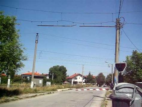 БДЖ Bdz Freight Train Passing Ulitsa 3 Level Crossing At Obelya