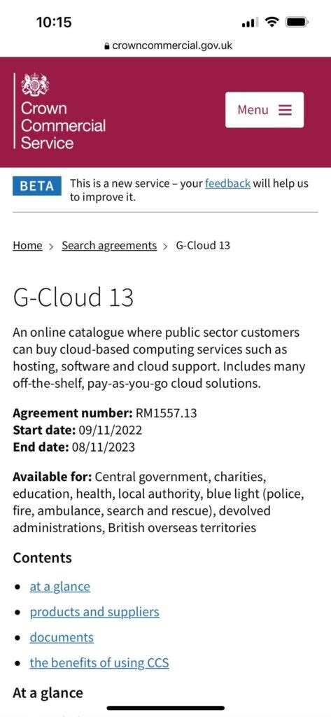 G Cloud Approved Passenger