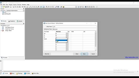 implementation of d flip flop in vhdl using xilinx youtube