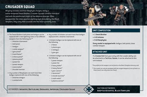 Warhammer 40k Primaris Crusader Squad
