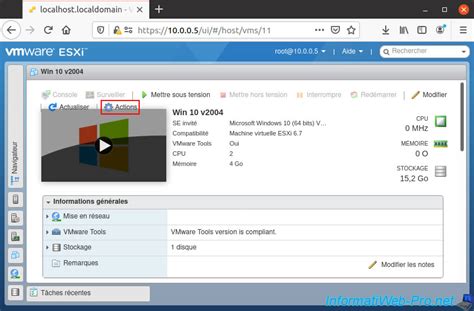 installer et utiliser la console vmrc vmware remote console sous