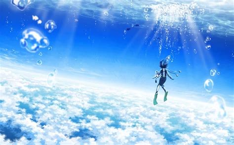 Blue Anime Wallpapers 4k Hd Backgrounds On Wallpaperbat