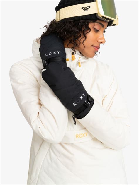 Roxy Jetty Frauen Schwarz Snowboard Skifäustlinge Roxy