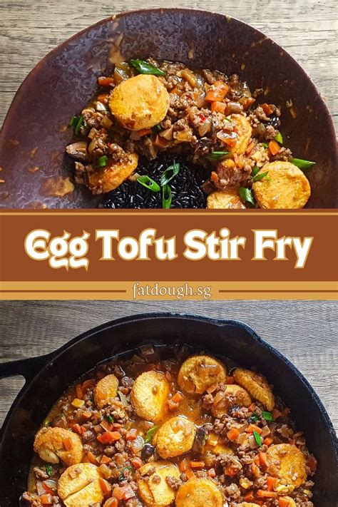 Egg Tofu Stir Fry Recipe In 2025 Chinese Cuisine Recipes Egg Tofu