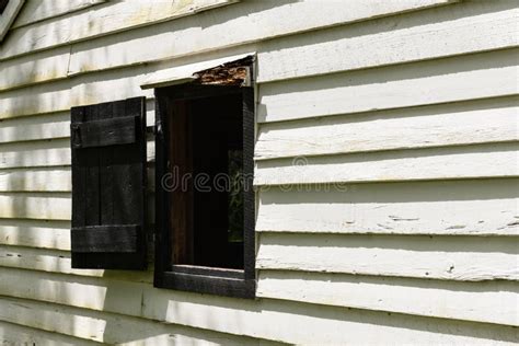 Old Sagging Window Stock Image Image Of Siding Slaves 310237317