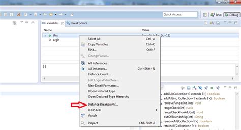 Eclipse Set A Method Breakpoint For A Particular Object And Not All Instances Of That Type