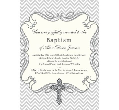 Baptism Invitations Ribbon Hot Air Balloon Christening Invitation