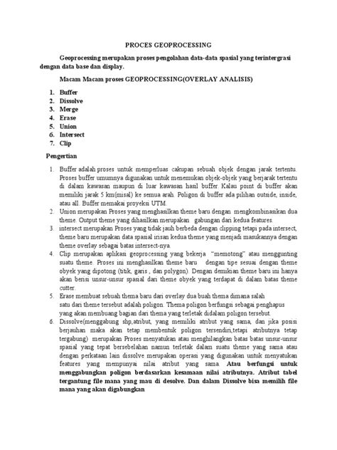 Proces Geoprocessing Pdf