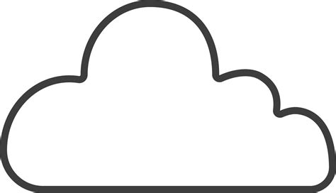 Cloud Thin Line Icon Weather Icon Set 24584085 Png
