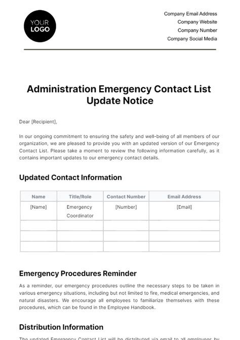 Free Doctor Contact List Template To Edit Online