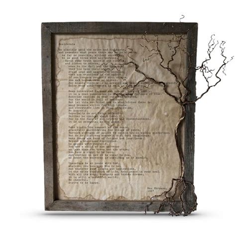 Max Ehrmann Poem Etsy