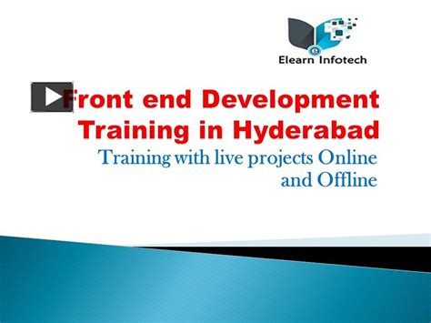 Ppt Front End Development Training In Hyderabad Powerpoint
