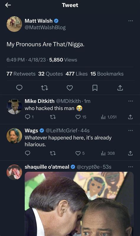 Someone Going Goblin Mode On Matt Walshs Twitter R H3h3productions