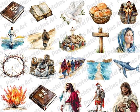 Bible Clipart Religious Clip Art Jesus Miracles Biblical Characters