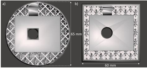 Lattice Structure With Different Outer Geometries A Sphere B Cube Download Scientific Diagram