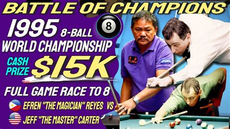 The Magician Efren Reyes Shows His Tactics Over Jeff Carter At The 1995